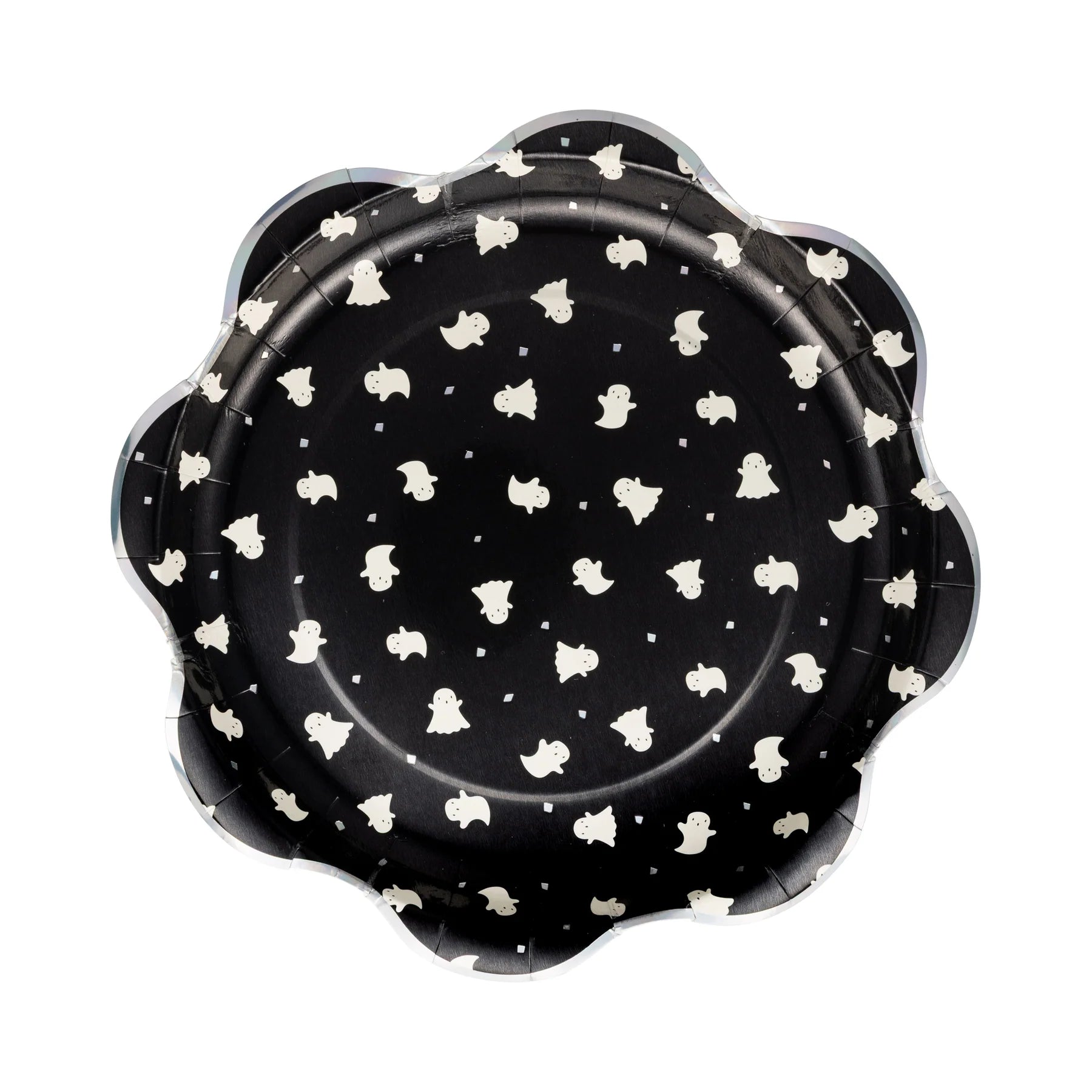 Halloween Black Round Ghost Plates – Moment & Co