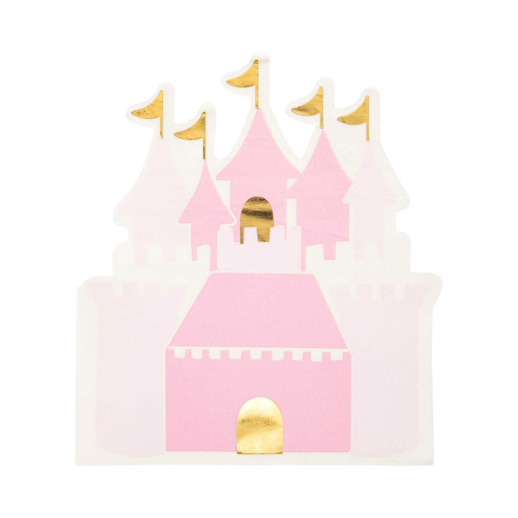 Pink Princess Castle Shaped Paper Napkins – Moment & Co